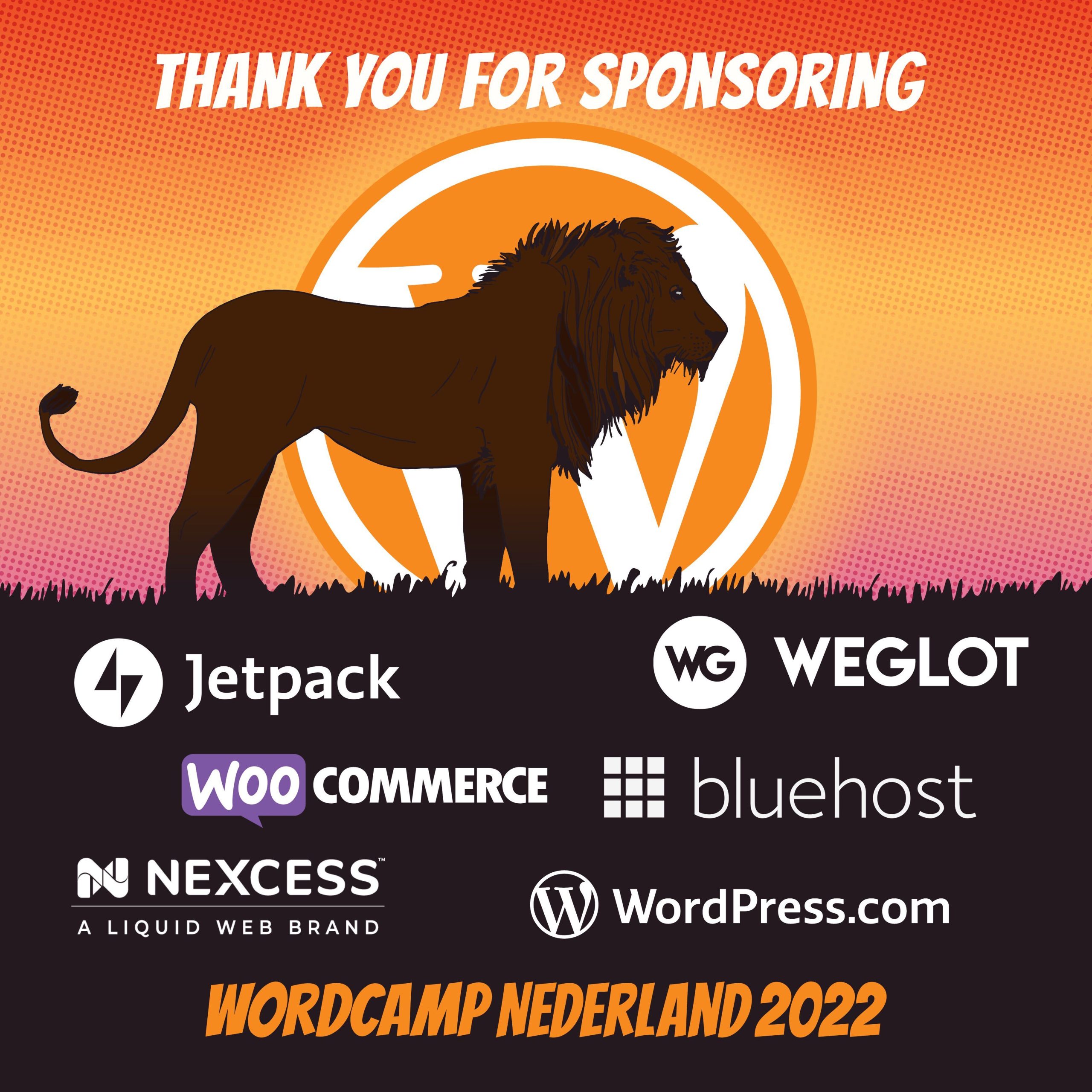 Thank you Lion Sponsors! – WordCamp Nederland 2022